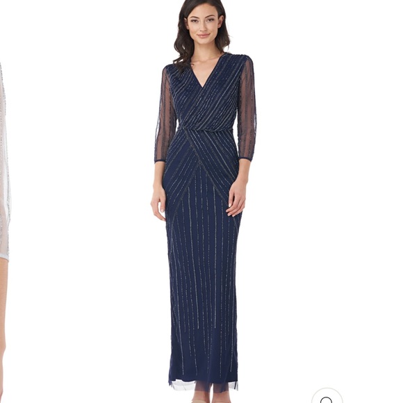 JS Collections | Dresses | Js Collections Navy Evening Gown | Poshmark